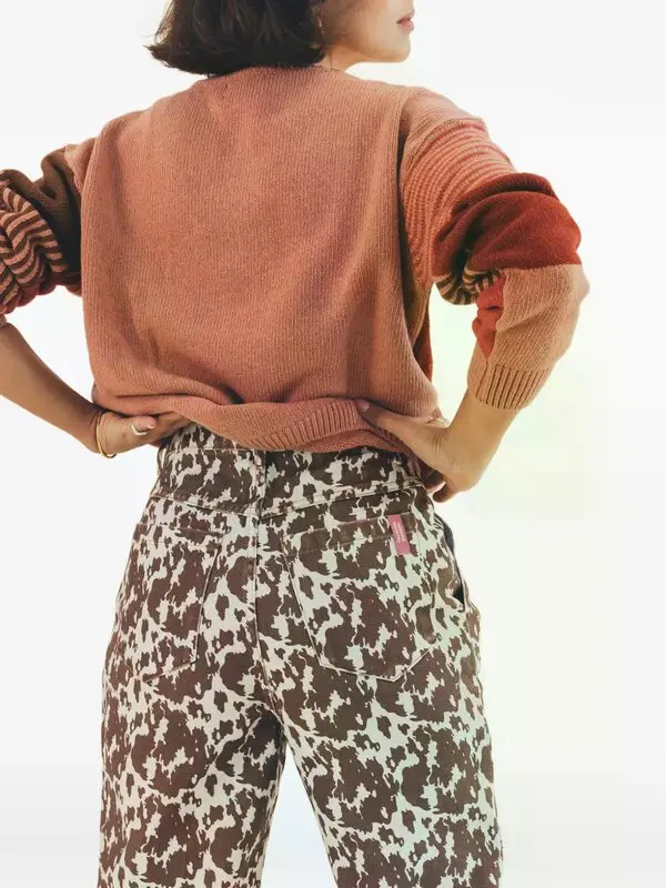 FAVORITE PEOPLE Picnic Cow-pattern Trousers