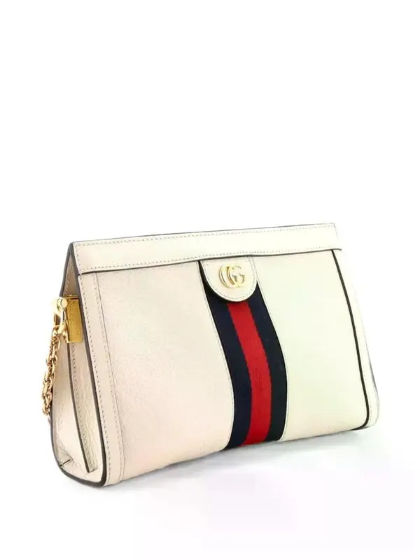 Gucci Ophidia Chain Shoulder Bag Leather Small Crossbody Bag - Neutrals