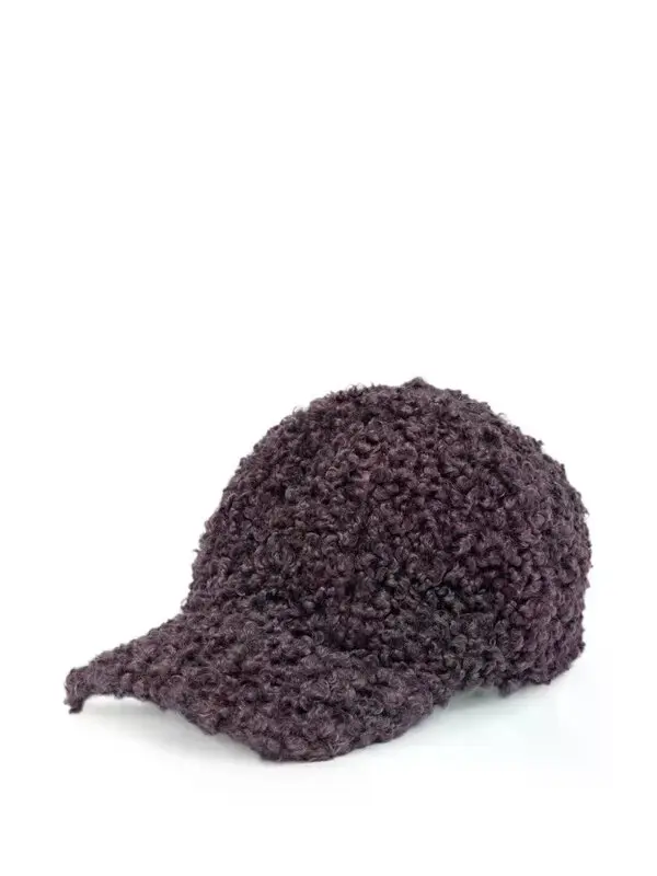 MSGM Bouclé-effect Baseball Cap - Grey
