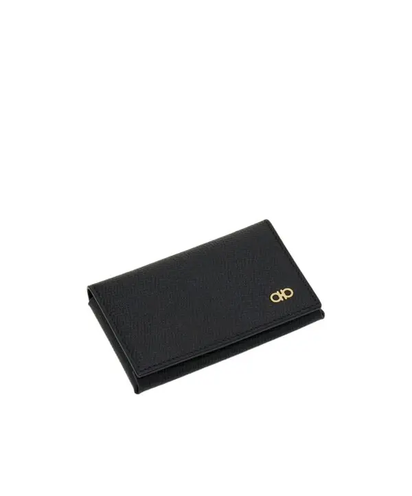 FERRAGAMO Micro Gancini Credit Card Holder