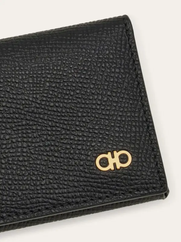 FERRAGAMO Micro Gancini Credit Card Holder