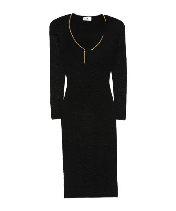 Elisabetta Franchi Snake-print Knit Dress