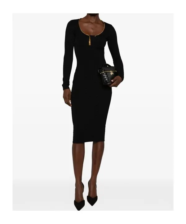 Elisabetta Franchi Snake-print Knit Dress