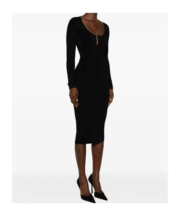 Elisabetta Franchi Snake-print Knit Dress