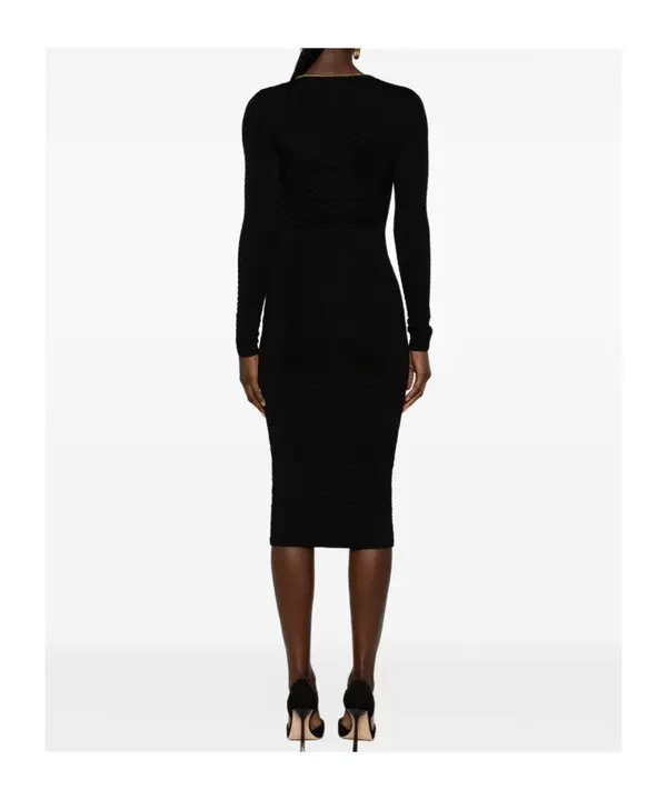 Elisabetta Franchi Snake-print Knit Dress
