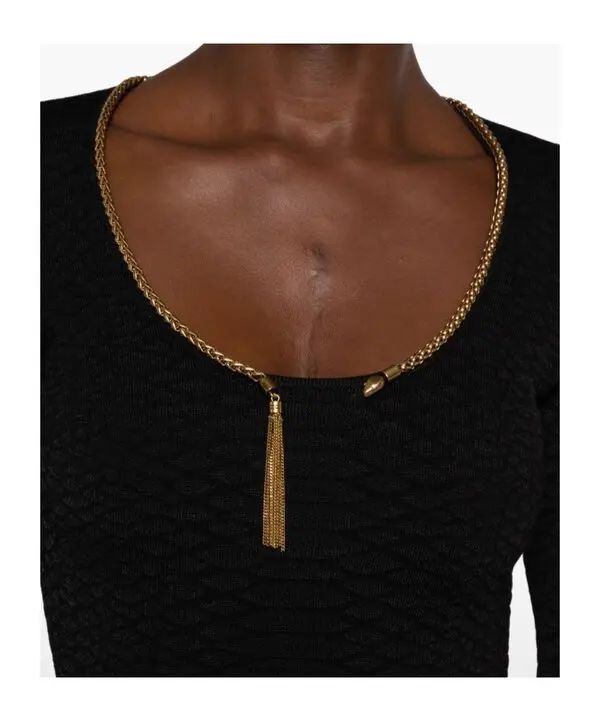 Elisabetta Franchi Snake-print Knit Dress