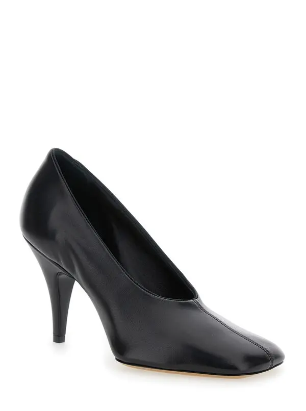 Phoebe Philo Square-toe Leather Pumps