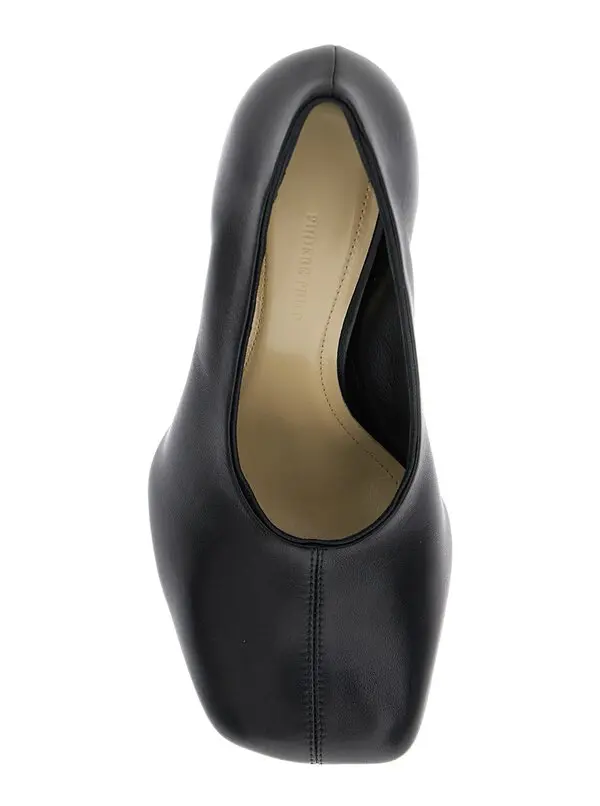 Phoebe Philo Square-toe Leather Pumps