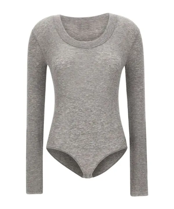 ENTIRE STUDIOS Circle Neck Long Sleeve Bodysuit