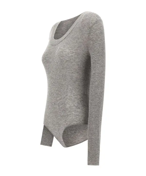 ENTIRE STUDIOS Circle Neck Long Sleeve Bodysuit