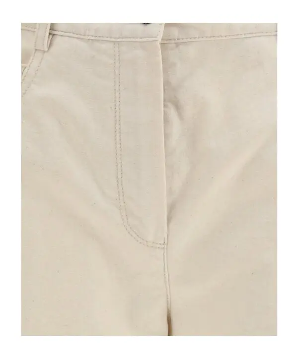 FORTE_FORTE Flocked Wide-leg Jeans