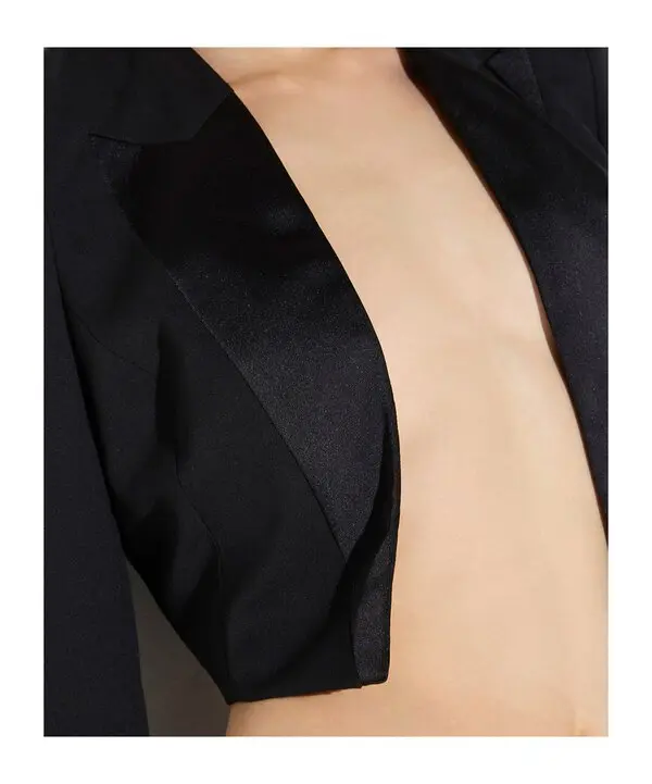 Elisabetta Franchi Gabardine Tuxedo-style Jacket