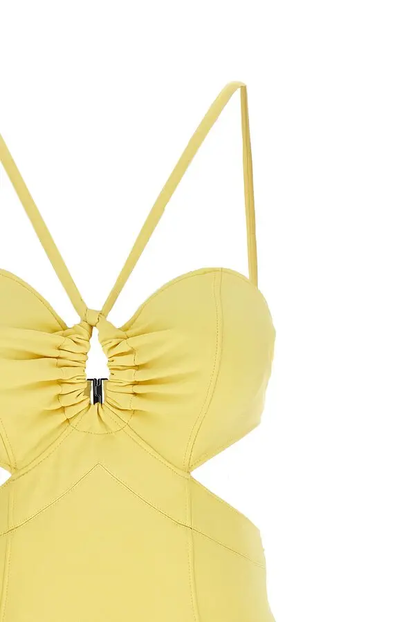 Rabanne Cut-out Flounce Mini Dress