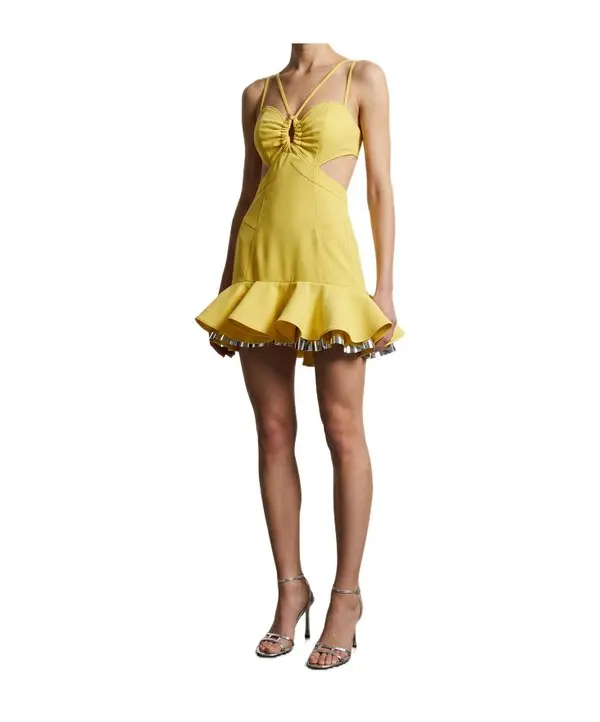 Rabanne Cut-out Flounce Mini Dress