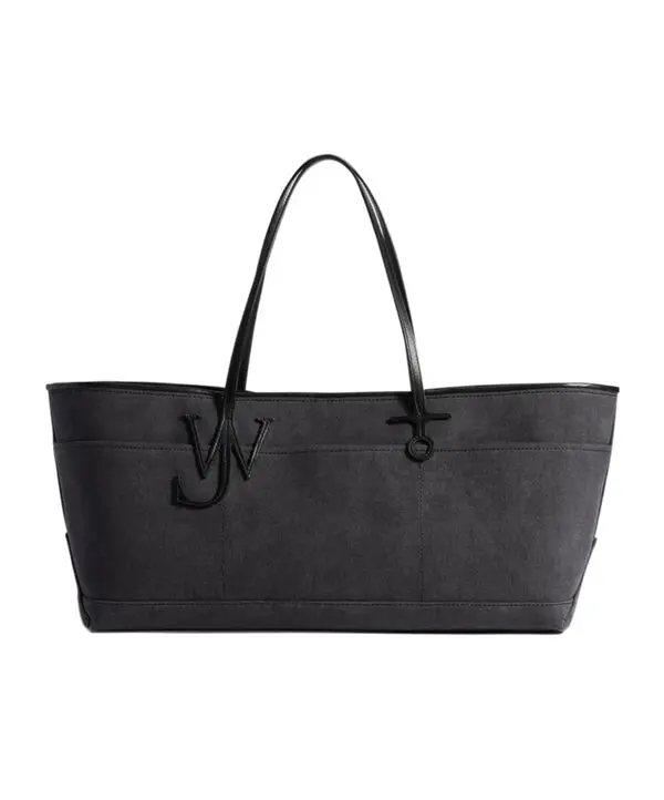 J.W.ANDERSON Stretch Anchor Canvas Leather Tote