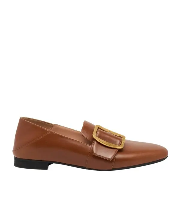 Bally Boucle Slipper In Amber Leather