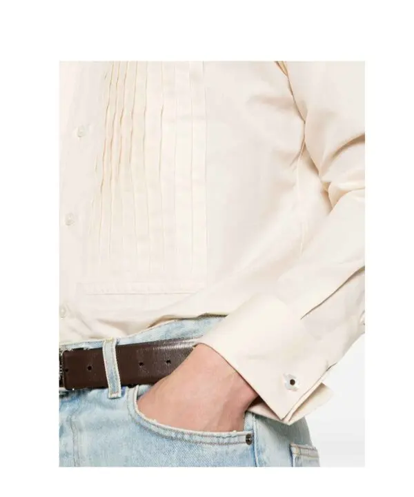 LARDINI Paethos Textured Shirt - Beige