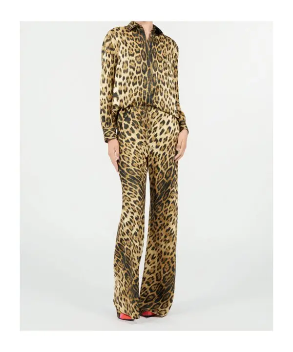 Roberto Cavalli Jaguar Printed Pants