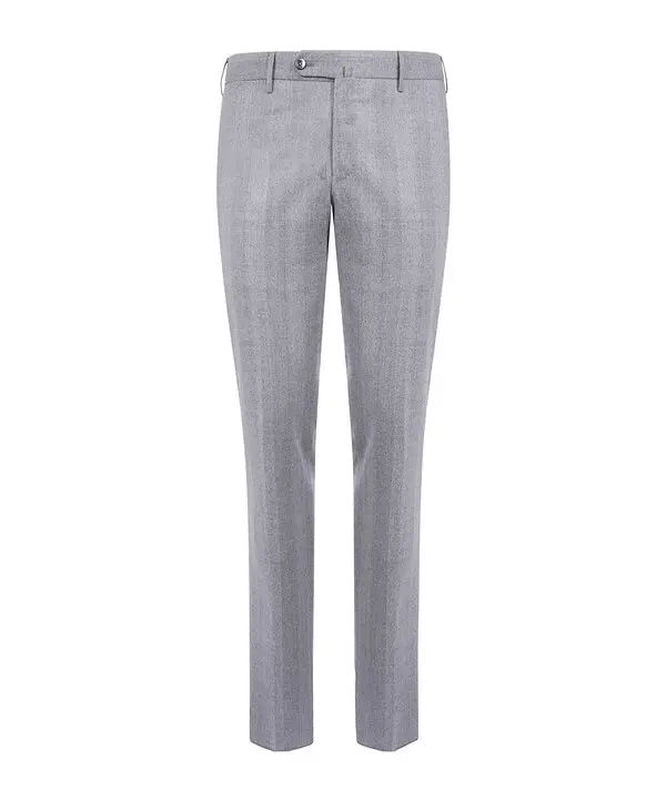 PT TORINO Herringbone-weave Wool Trousers