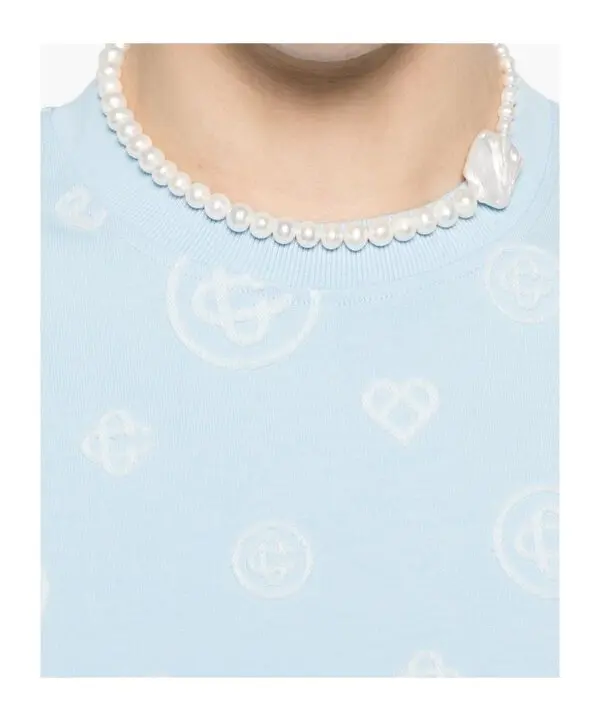 Casablanca All Over Printed Short Sleeve T-shirt