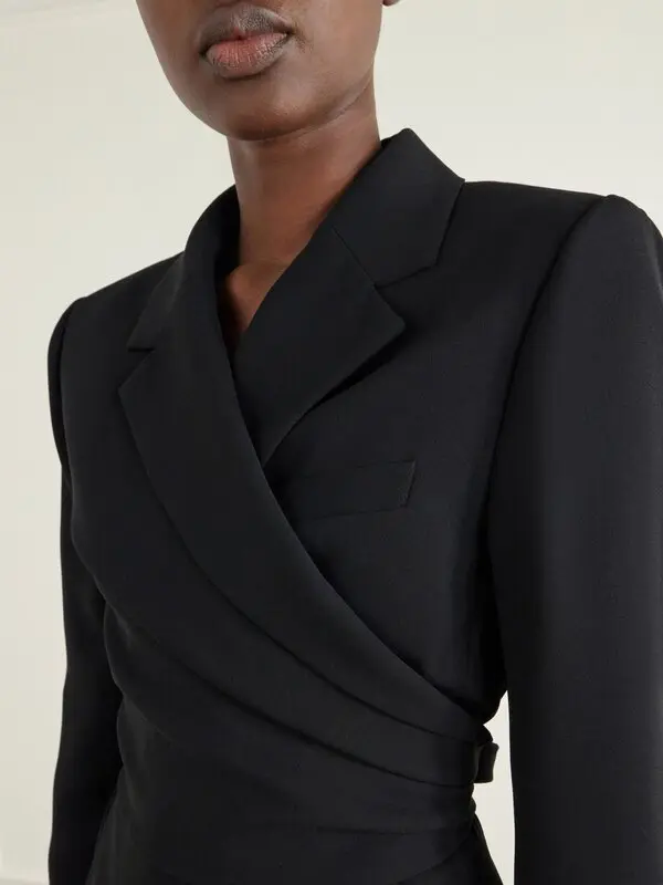 Dries Van Noten Self-tie Wool-crepe Blazer