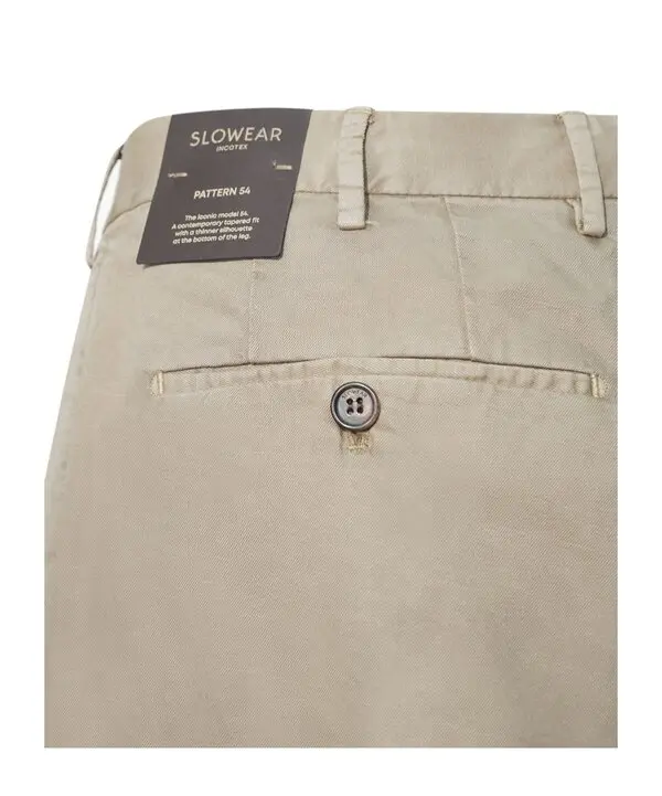 Incotex Pattern 54 Pleated Pants - Light Brown