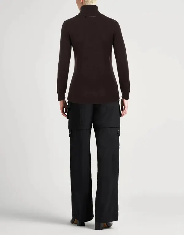 MAISON MARGIELA Two-tone Lightweight Knit Turtleneck Top