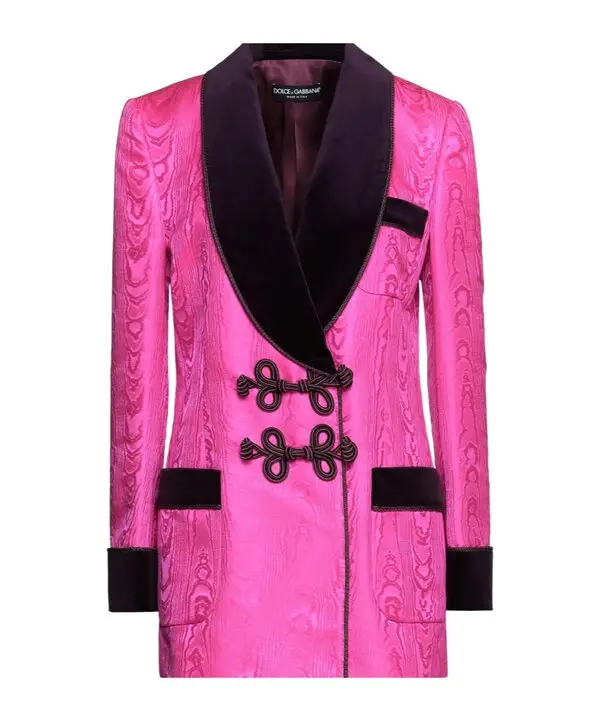 Dolce & Gabbana Color-block Velvet Satin Jacket