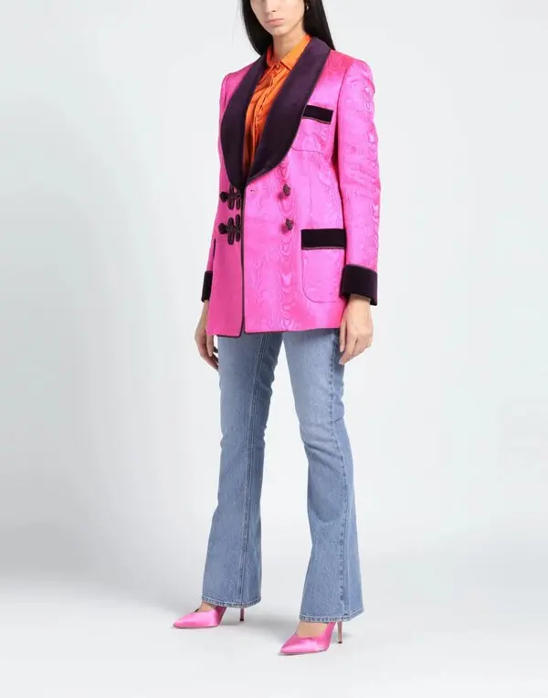 Dolce & Gabbana Color-block Velvet Satin Jacket