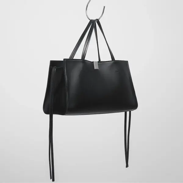 Phoebe Philo Kit Small Top Handle Bag - Black/silver
