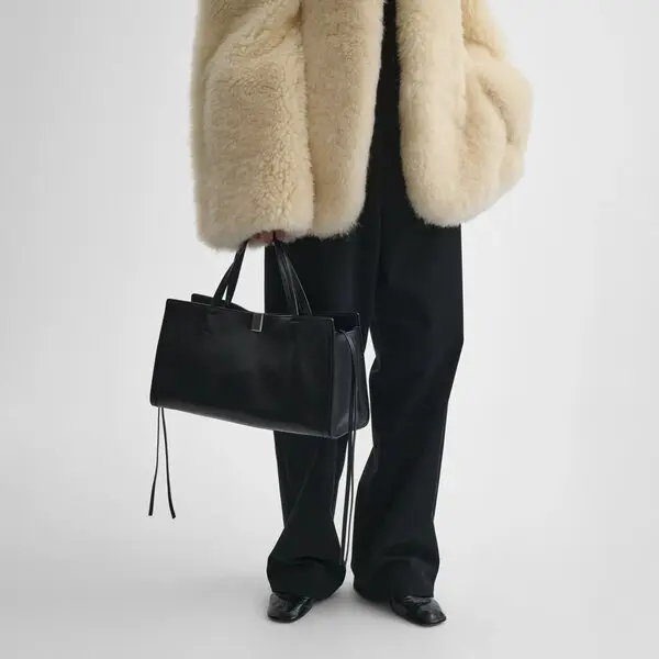 Phoebe Philo Kit Small Top Handle Bag - Black/silver