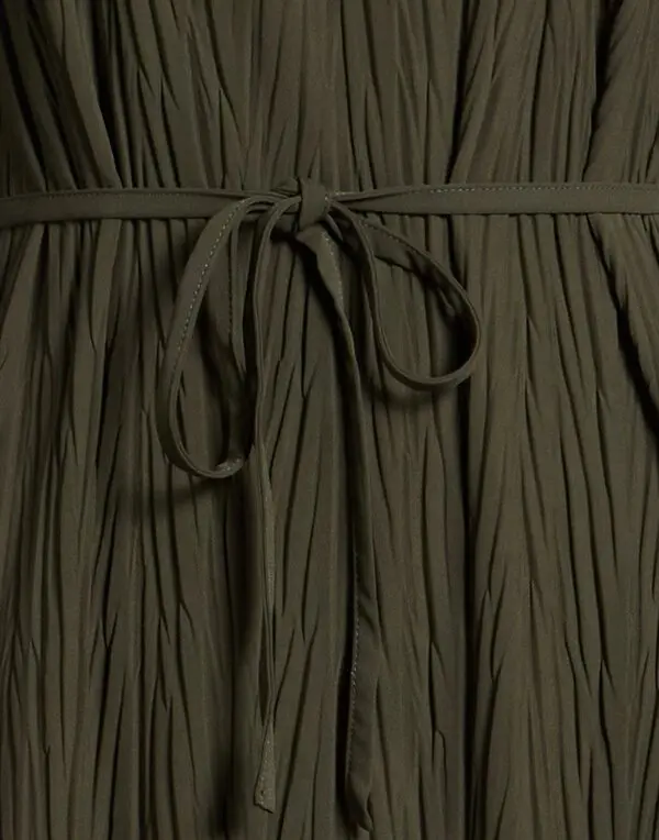 Max Mara Solid Sleeveless Dress - Green