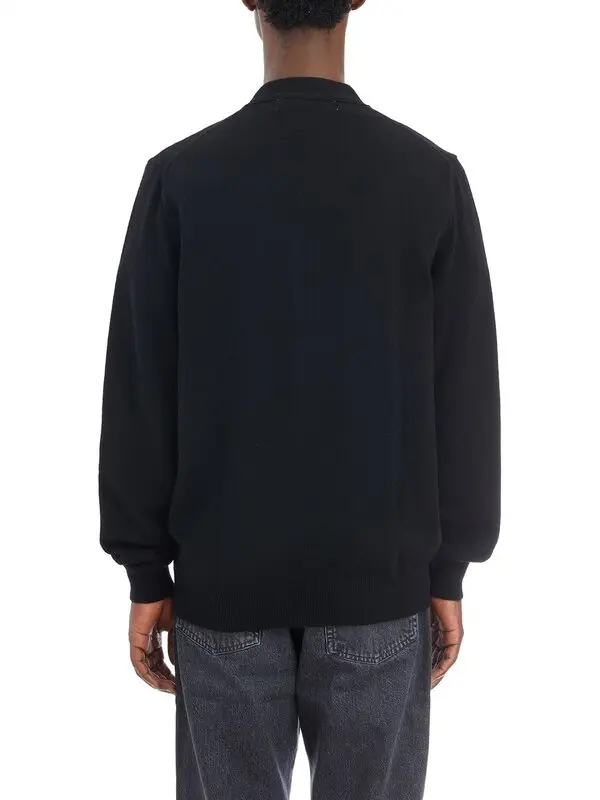 Play Comme Des Garcon V-neck Logo Cardigan