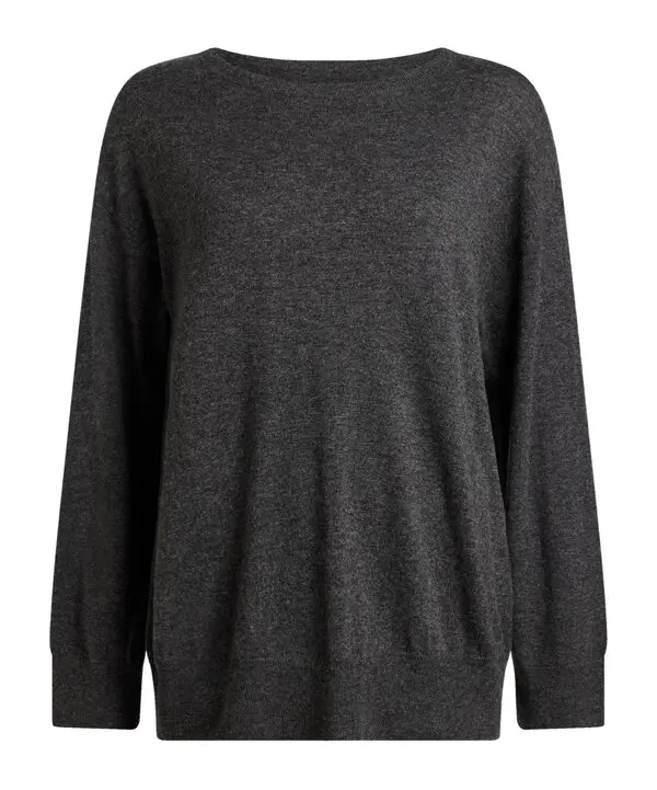 Max Mara Lightweight Knit Long-sleeve Top - Grey