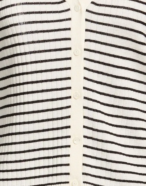 Max Mara Striped Knit Cardigan