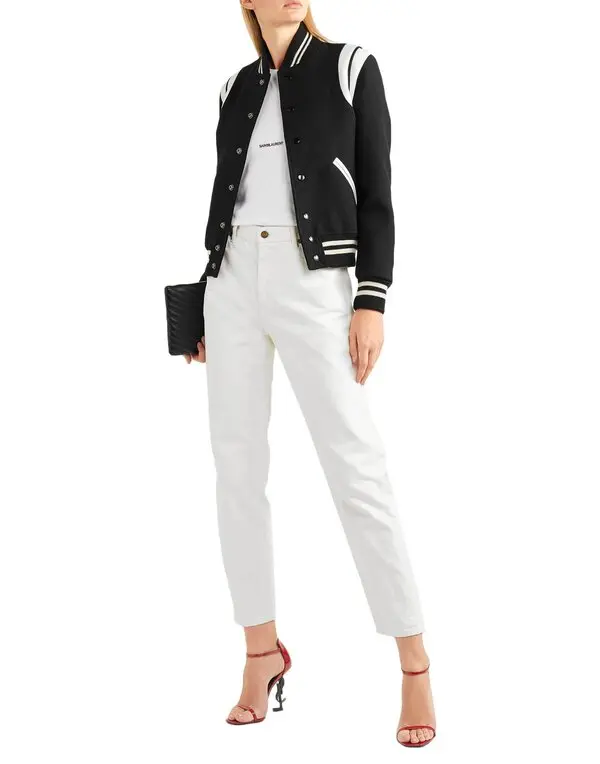 Saint Laurent Solid-colored Pilot Jacket