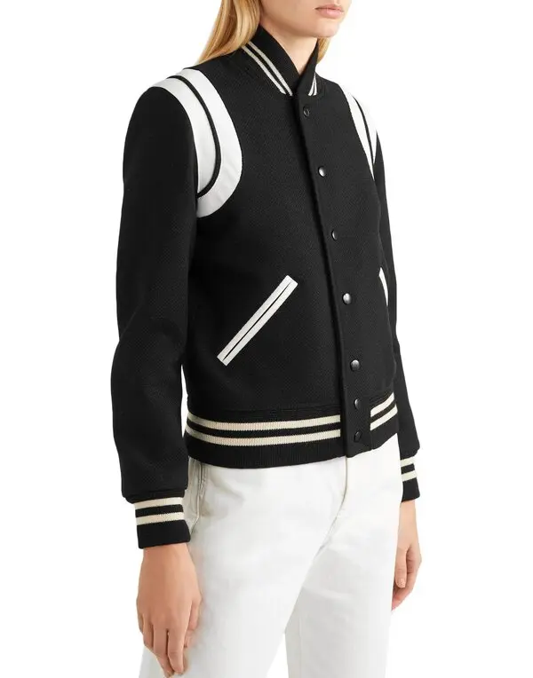 Saint Laurent Solid-colored Pilot Jacket
