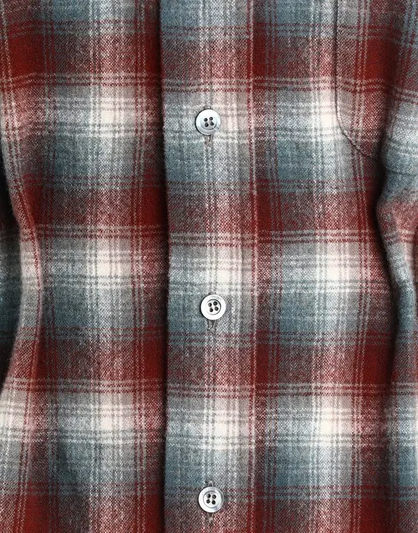 MAISON MARGIELA Classic Plaid Long-sleeve Wool Shirt