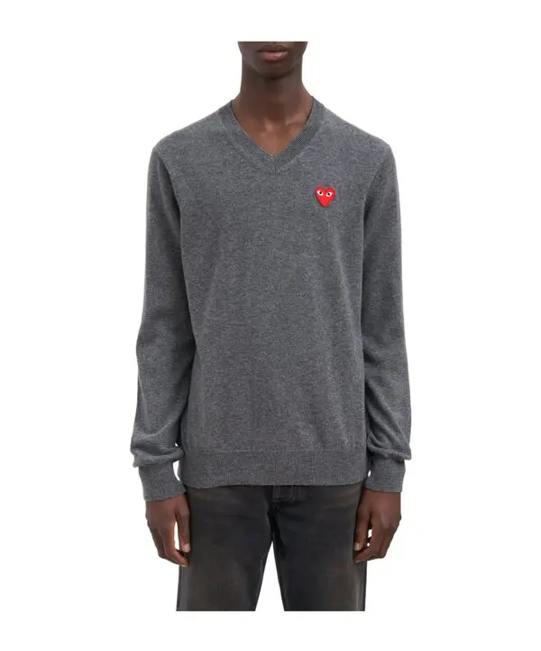 Play Comme Des Garcon Long-sleeve Knit Top
