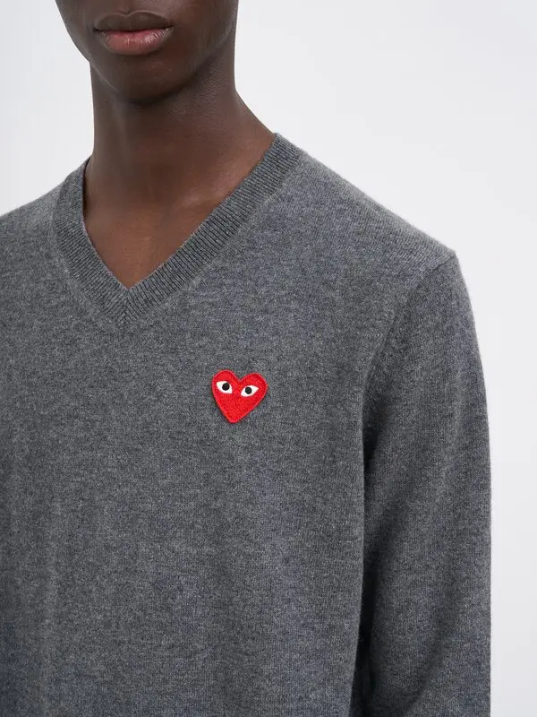 Play Comme Des Garcon Long-sleeve Knit Top