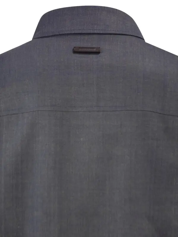 Peserico Button-front Long-sleeve Casual Jacket