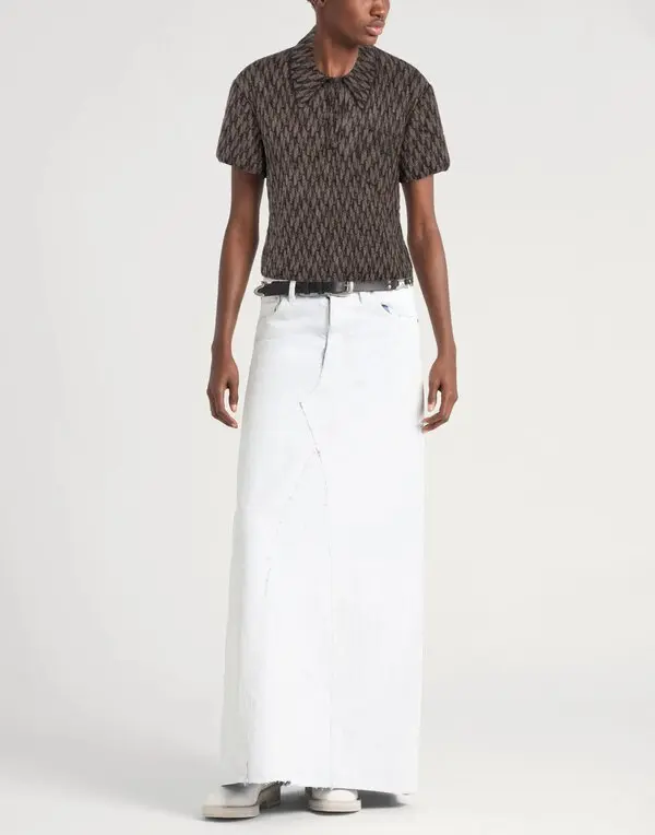 MAISON MARGIELA Two-tone Wool Knit Short Sleeve