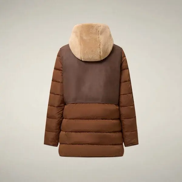 SAVE THE DUCK Faux-fur-trim Quilted Padded Jacket