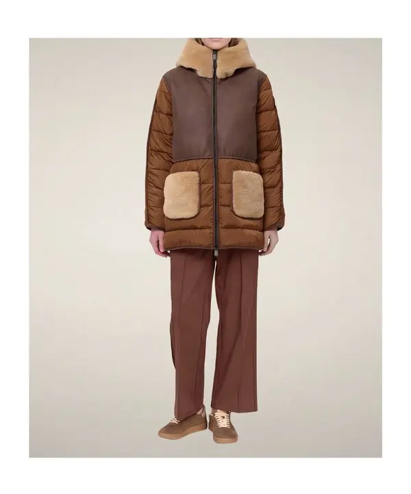 SAVE THE DUCK Faux-fur-trim Quilted Padded Jacket