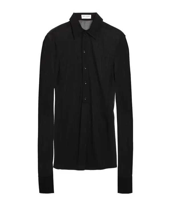 Saint Laurent Solid Colour Shirts Blouses