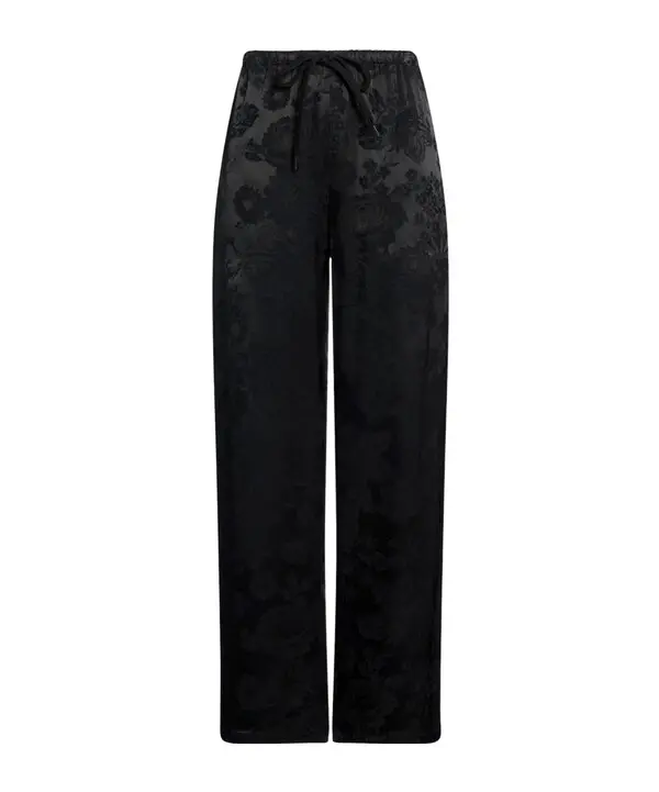 MAISON MARGIELA Loose Patterned Trousers - Black