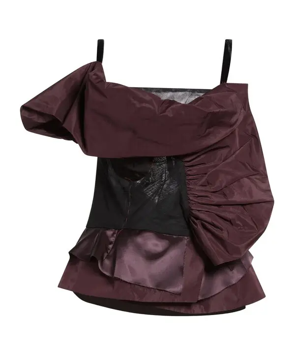 MAISON MARGIELA Ruched Top - Red