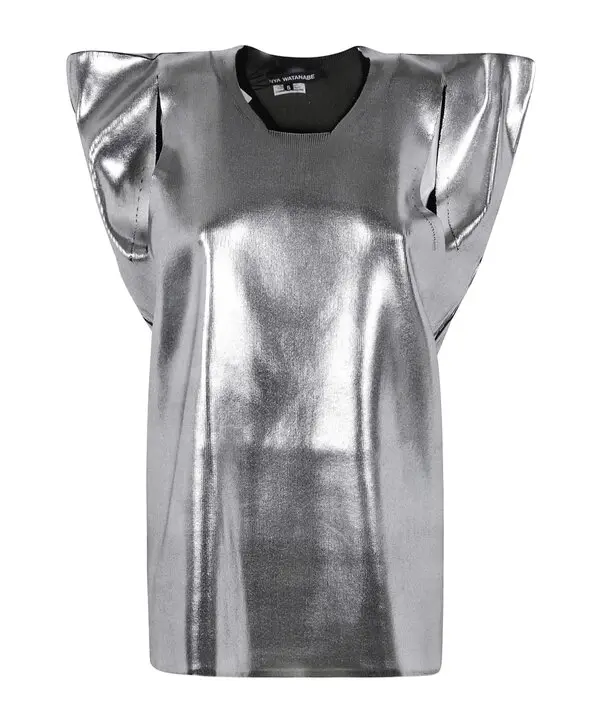 Junya Watanabe Metallic-effect Knitted Top