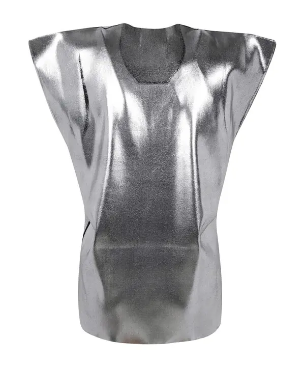 Junya Watanabe Metallic-effect Knitted Top