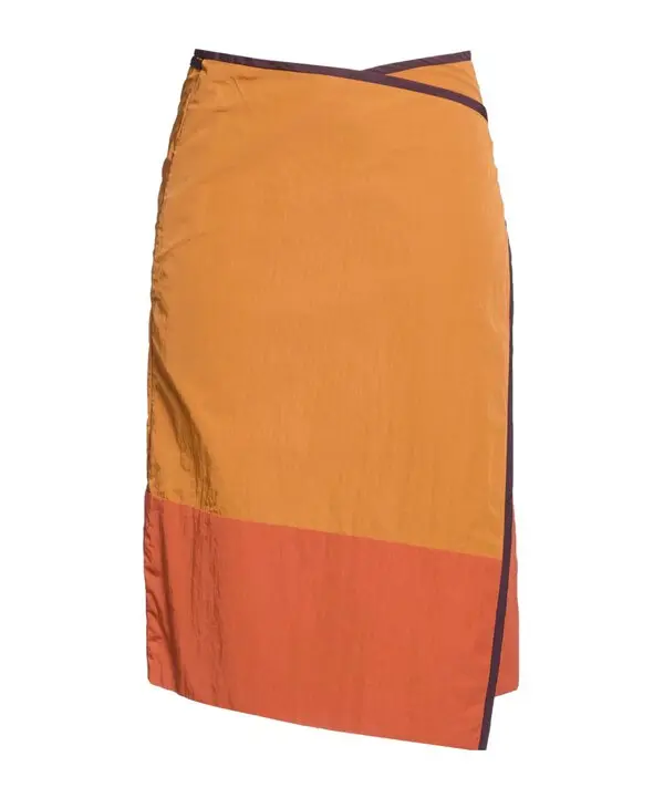 Saint Laurent Colorful Tie Midi Skirt